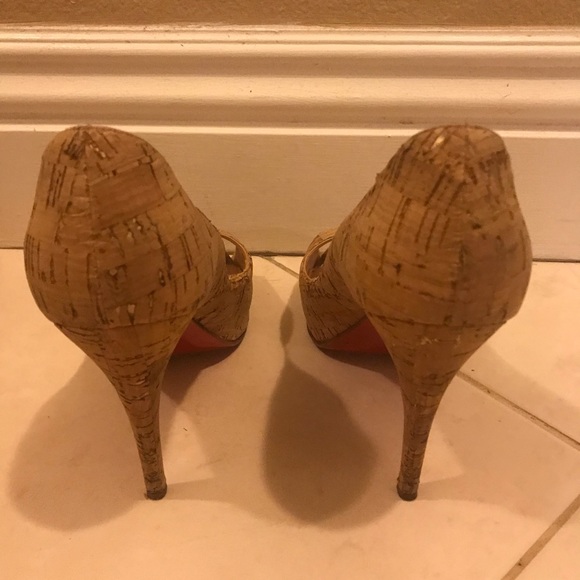 Christian Louboutin | Shoes | Christian Louboutin Cork Heels | Poshmark